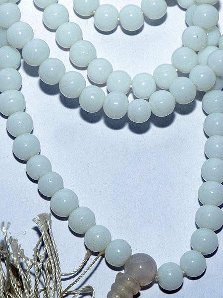 bohemian mala necklace | white onyx malas | meditation and yoga